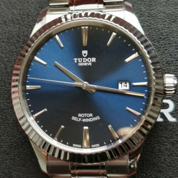 Tudor Style Blue Dial 41mm Automatic Wristwatch May 2017 | WatchCharts