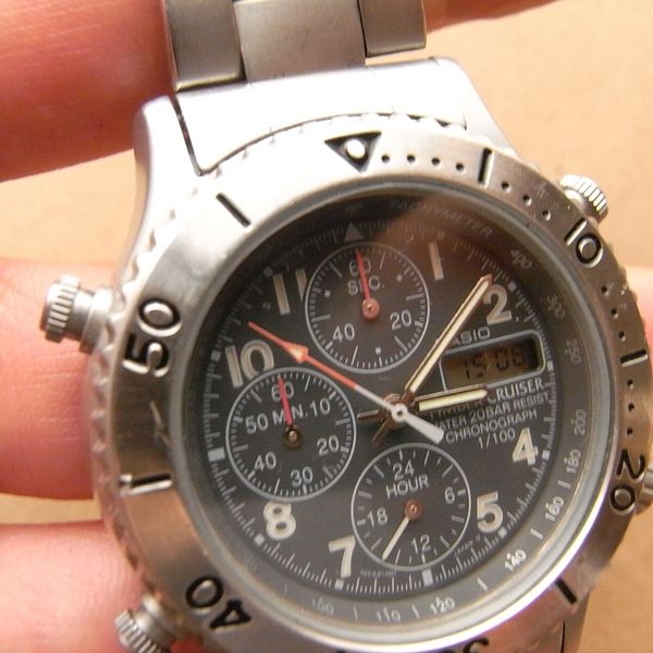 RARE CASIO TIMBER CRUISER CHRONOGRAPH TIC-104 | WatchCharts Marketplace