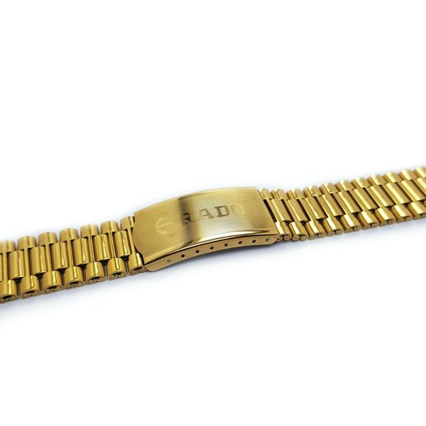 RADO DIASTAR Size 18 mm Rare Golden Stainless Steel Belt Wrist Watch 10 ...