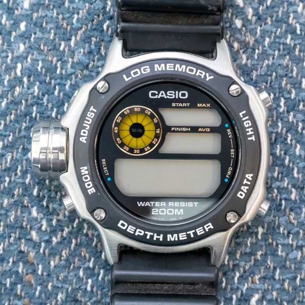 Vintage Casio Digital Dive Watch with Depth Meter DEP-510 w/ Box and ...