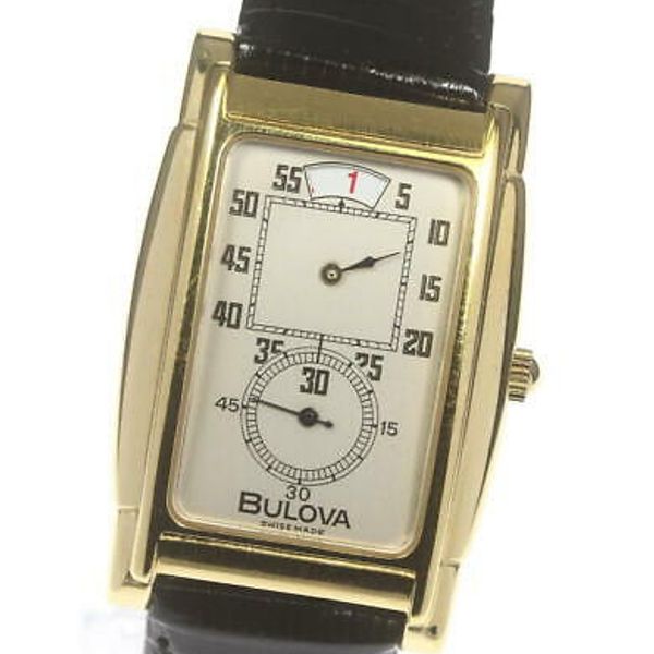 BULOVA Rectangle 8.098.1.2.10 Silver Dial Hand Winding Men's Watch ...