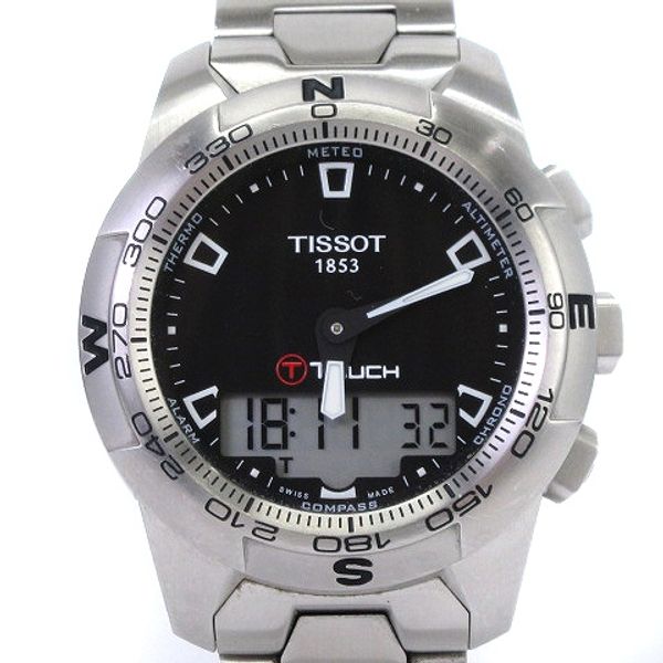 [Used] Tissot TISSOT Watch T-TOUCHI2 T-touch Two Dial Anadigi SS ...