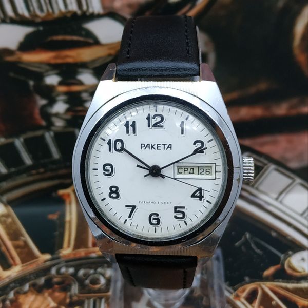 Watch Men's Vintage Raketa "rolex" USSR Mechanical 2628.H SERVICED Retro Soviet | WatchCharts ...