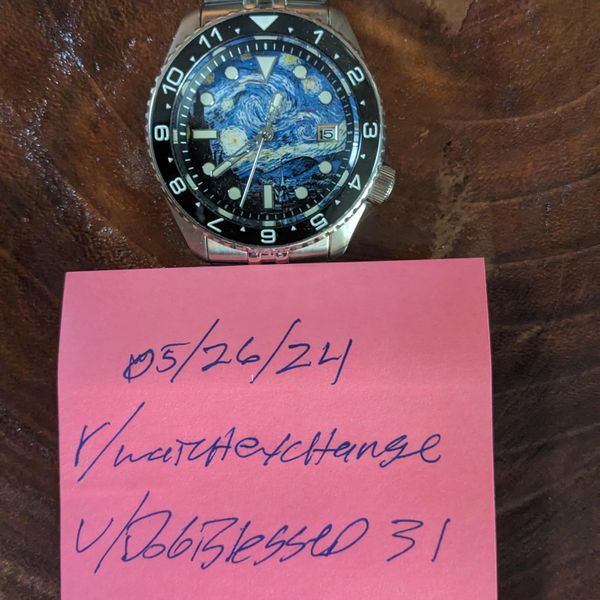 [WTS] Custom Starry Night Dive Watch | WatchCharts Marketplace