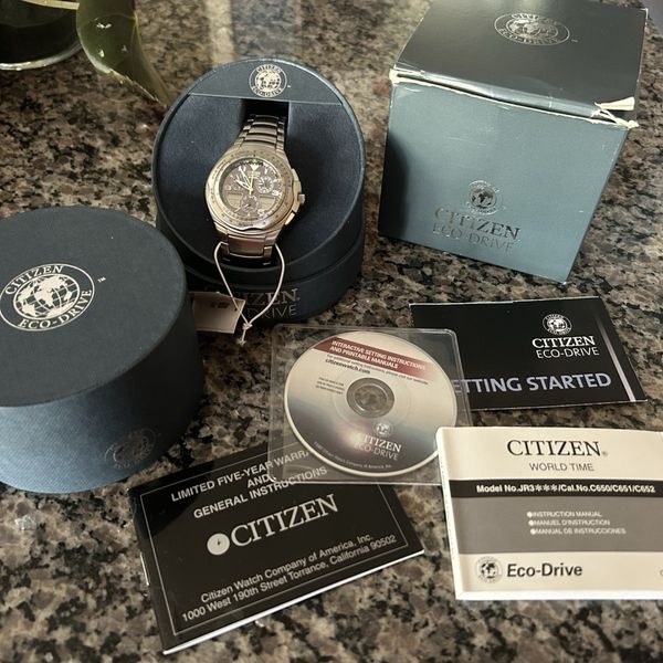 NIB Citizen Eco - Drive Skyhawk Watch JR3000-51F Menâ s 100M WR BRAND ...
