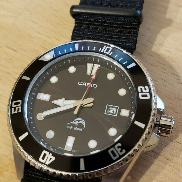 Casio MDV106-1A dive watch brand new, new NATO strap | WatchCharts ...