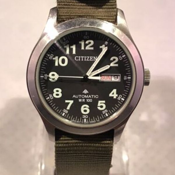 GENTS CITIZEN 40MM PROMASTER 8200-S82175 MILITARY. AUTOMATIC. DAY ...
