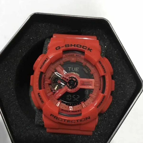New Casio G-Shock GA-110LPA Red Sports Digital Analogue Watch with box ...
