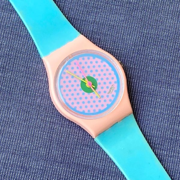 VINTAGE 1986 Swatch Watch - PINK FLAMINGO | WatchCharts Marketplace