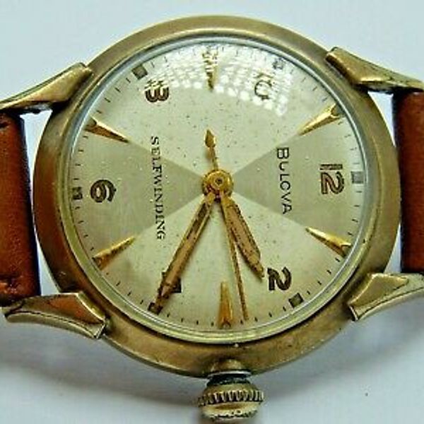 Vintage 1959 Bulova Royal Clipper self-winding automatic 10KRGP wrist ...