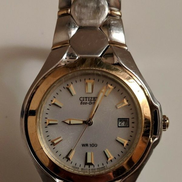 Citizen Eco-Drive Mens E110-k001196 Stainless Steel WR100 Watch ...