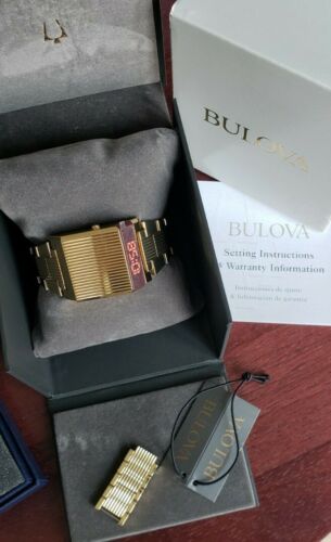 Bulova Computron Gold 1970's Re-Issue (97C110) LED Full-Kit Retro ...