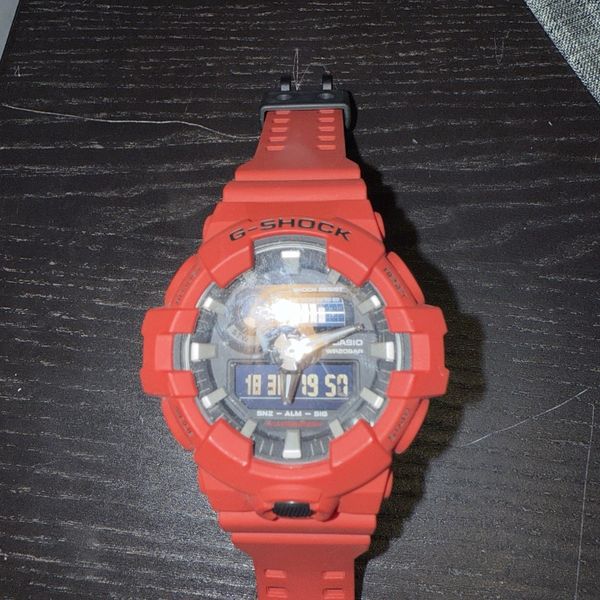 Men's G-Shock Casio Shock & Water Resist LED Ana-Digi Watch GA700-4A ...