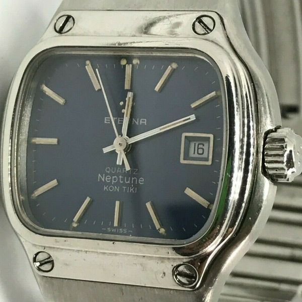 Eterna Neptune Kon TIKI Quartz Women Wristwatch Vintage Rare swiss made ...