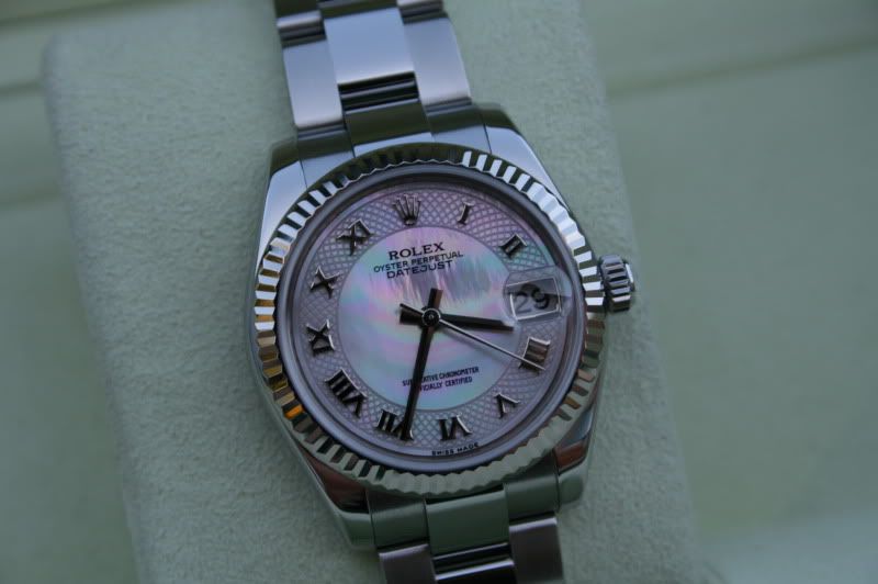 FS: Rolex Datejust Midsize Oyster M 178274 with Pink MOP Decorated Dial ...