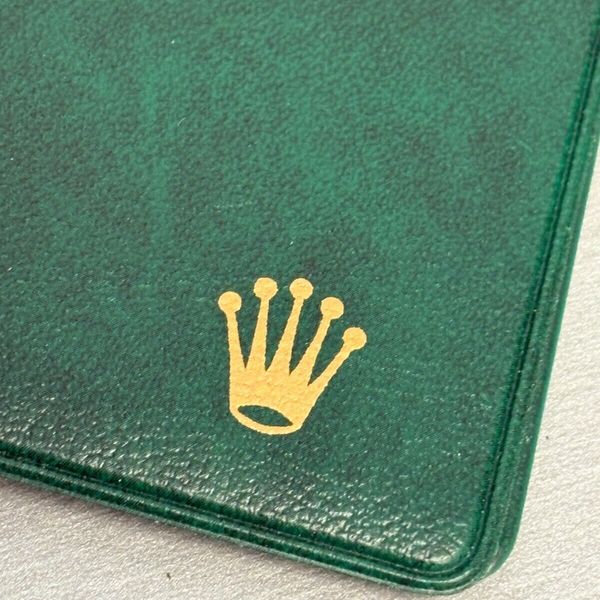 ORIGINAL VINTAGE ROLEX GREEN FOLDING WALLET FOR ROLEX WATCHES WITH ...