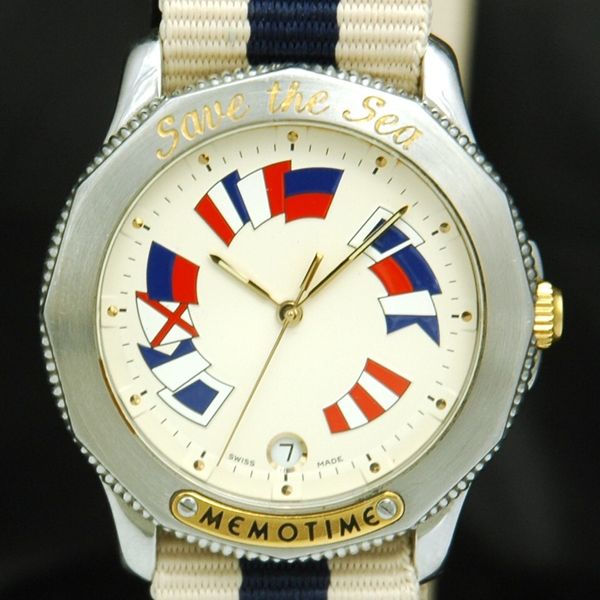CORUM x MEMOTIME Save The Seas 38mm WATCH Admiral Cup Flags 901/3101 ...
