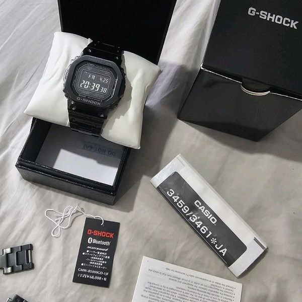 Casio G-Shock GMW-5000GD full metal bluetooth solar watch - BLACK ...