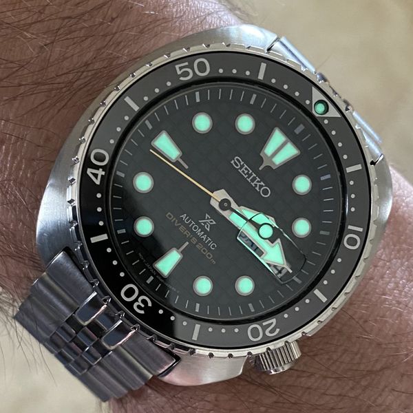 FS: Seiko King Turtle SRPE03 Black Grenade Dial with Strapcode Jubilee ...