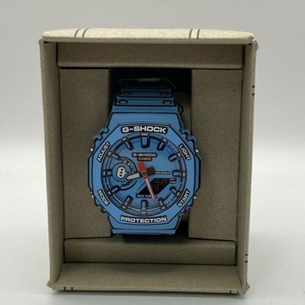 Casio G-SHOCK MANGA THEME GA-2100MNG-2AJR Men's Watch Octagon Blue New with Box | WatchCharts ...