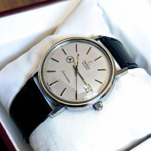 STUNNING VINTAGE 1970s OMEGA SEAMASTER MERCEDES BENZ WATCH BOX GENEVE ...