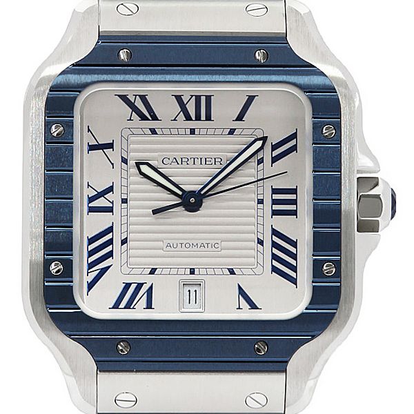 [Cartier] Cartier "Santos de Cartier watch large model" WSSA0047 men's ...