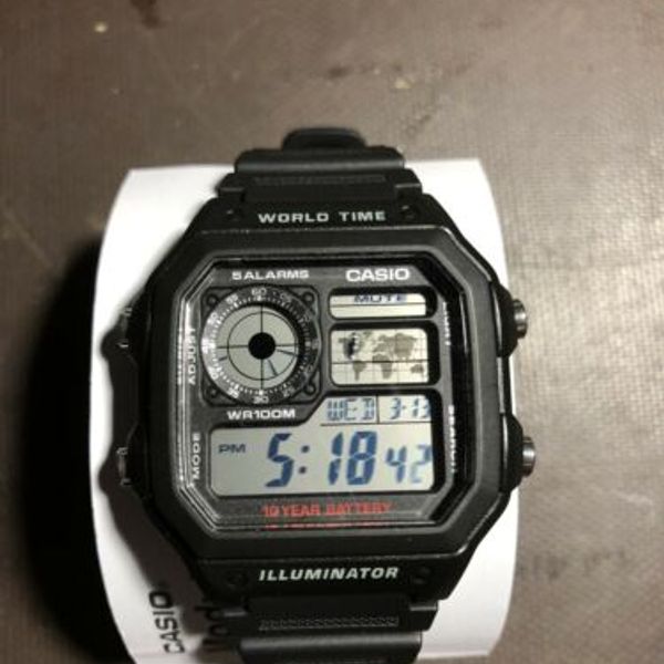 Casio World Time mens watch | WatchCharts Marketplace