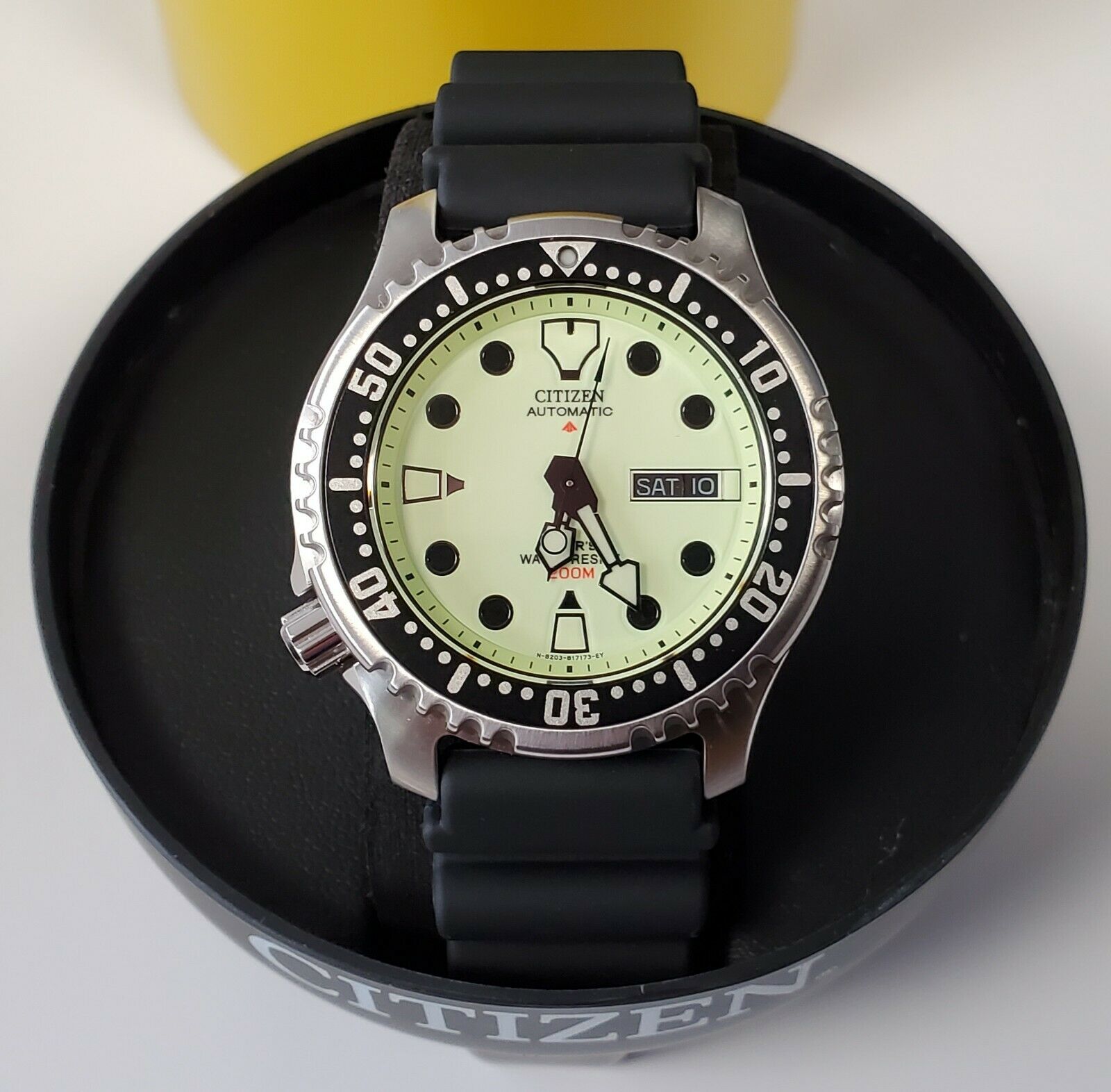 Citizen NY0040-09W FULL LUME Promaster Aqualand Automatic Diver's 20 ...