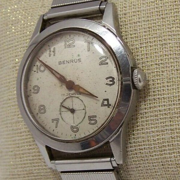 Vintage Men's Benrus Manual Wind Watch for Parts/Repair/Restore, Not ...