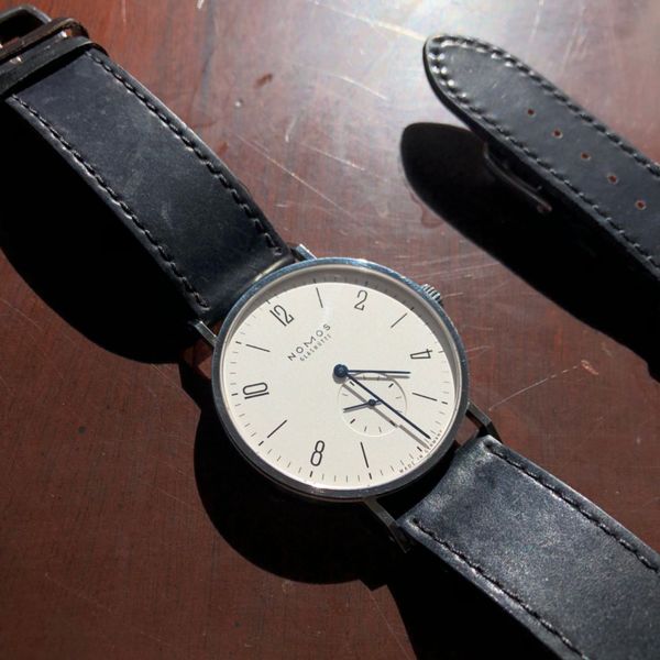 FS: Nomos Tangente 38 ref: 164 with brand new strap | WatchCharts ...