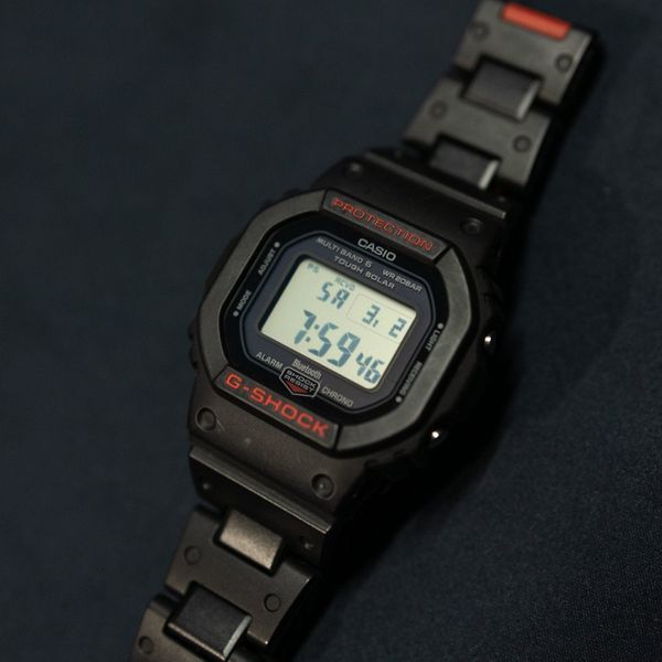 G-Shock GW-B5600HR Positive Display Mod Bluetooth Multiband Solar 200m ...