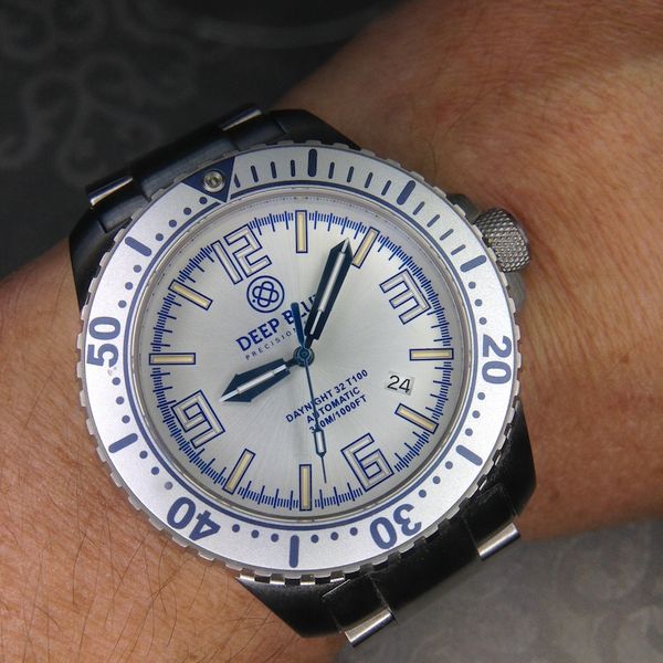 Deep Blue Day Night 32 T100 Silver | WatchCharts