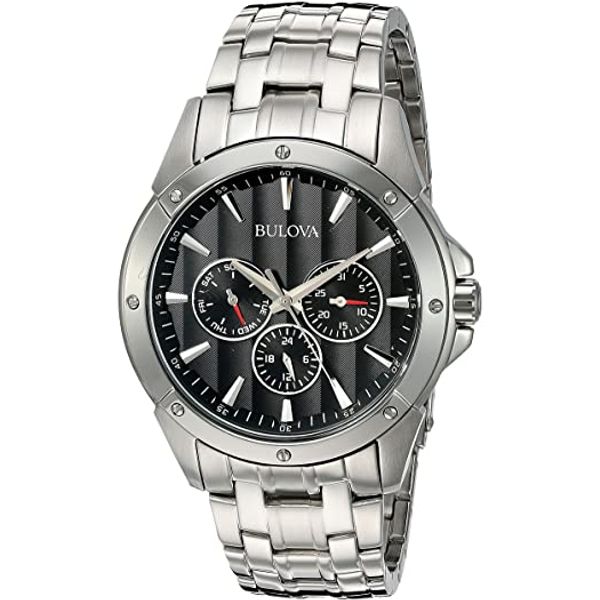 (Order) Classic --Bulova Classic --96C107 Black / Stainless Steel ...