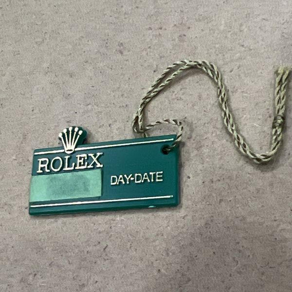 1970's Authentic Vintage Rolex Big Crown Hang Tag Day-Date Day Date ...