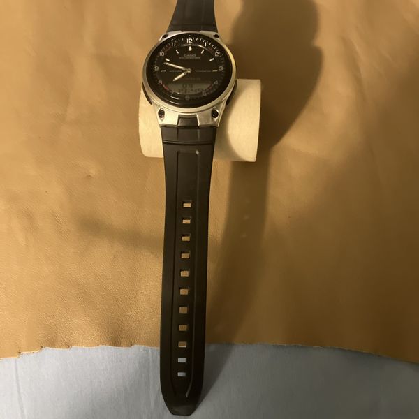 Casio Telememo 30 Watch Men Black Tone Digital 2747 AW-70 World Time ...