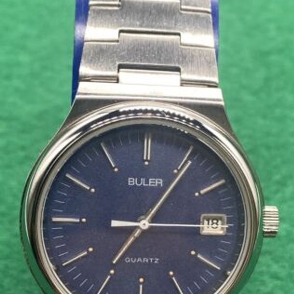 Rare Vintage BULER 7022-23740 Quartz Watch 1970s Swiss Tissot Cal 2030 ...