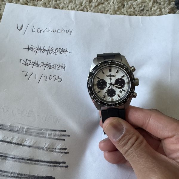 [WTS] Seiko Prospex Speedtimer SSC813 “Seitona” w/ Crafter Blue Strap ...