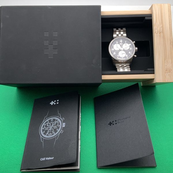 Christopher Ward Watch C63 Valour Quartz Chronograph 39mm Men's Watch ...
