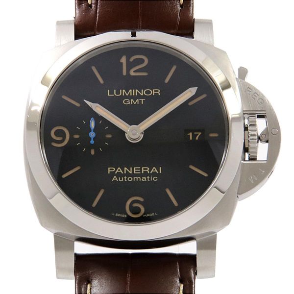 Panerai PAM01320 Luminor 1950 3DAYS GMT Automatic Acchaio Automatic ...