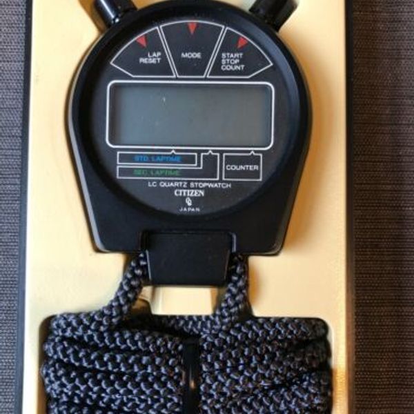 Citizen 80’s LSW-030 Stopwatch With Case And Instructions | WatchCharts