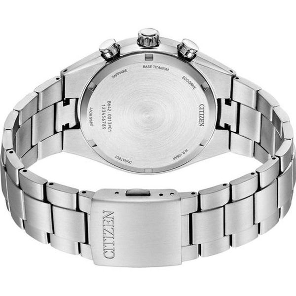 Citizen Super Titanium Chronograph Eco-Drive Red Dial Men's Watch ...