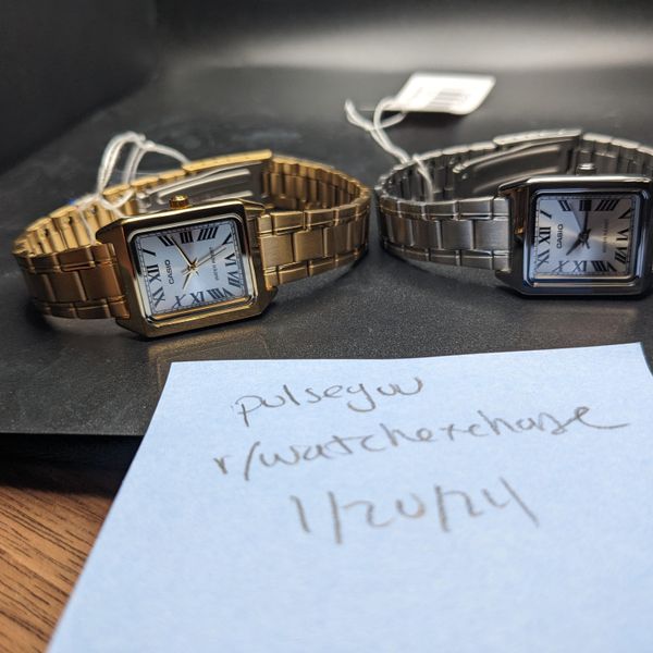 [WTS] Ladies Casio "Tank": Gold and Silver. $40 Each, $70 together. LTP ...