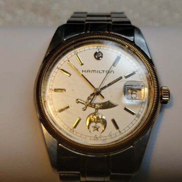 HAMILTON 8482 Masterpiece Mens Quartz Watch Masonic Mason's 42/500 ...