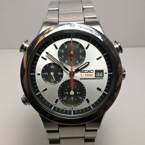 Rare Seiko Speedmaster SBBT003 7T52-6A20 Panda Dial 1/100 Second Chronograph | WatchCharts ...