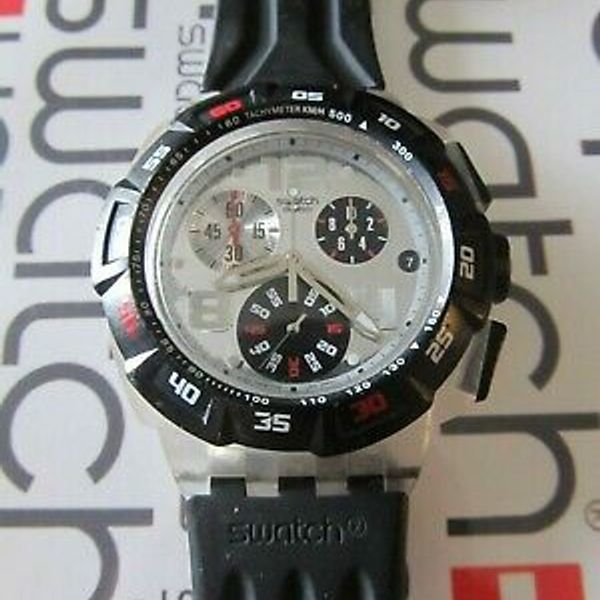 Swatch Legendary Eagle SUIK400 2008 Chrono 41mm Silicone | WatchCharts ...
