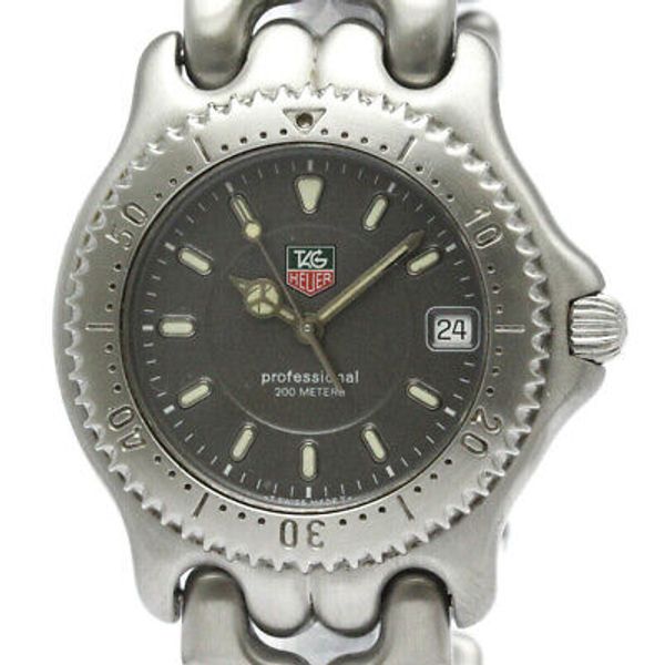 Polished TAG HEUER Sel Professional 200M Steel Quartz Mens Watch WG1113 ...