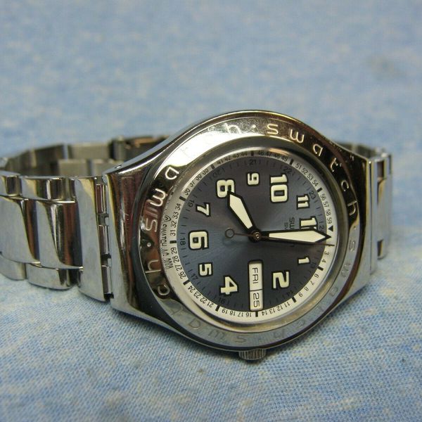 Men's 2001 SWATCH "Irony" Water Resistant Swiss Watch w/ New Battery ...