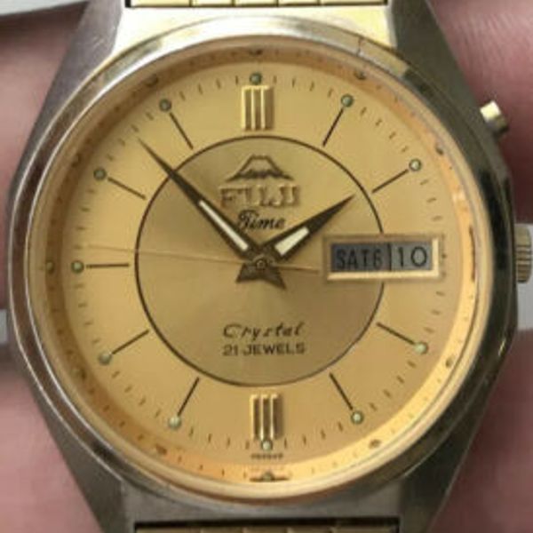Watch Fuji Time Vintage Automatic Water 3 Atm Rare Japan very good ...