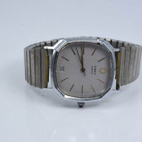Vintage TIMEX M Cell Quartz Men’s Wristwatch “Q” Works | WatchCharts ...