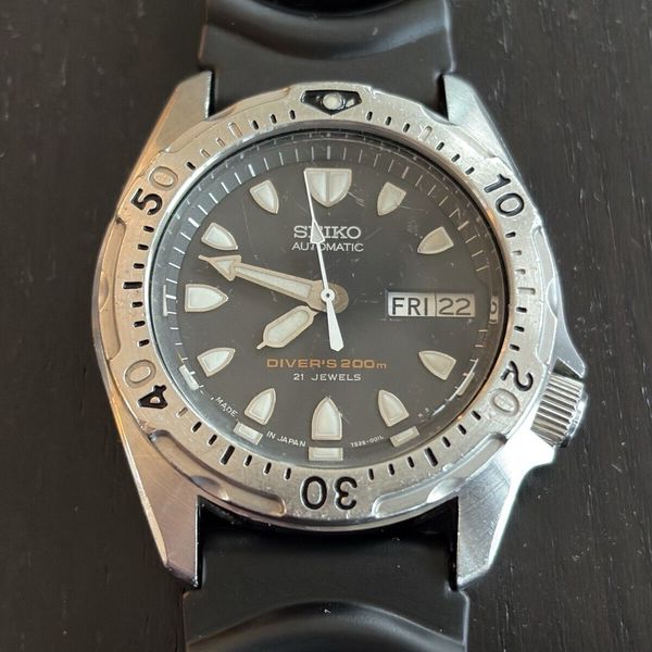 Rare Seiko SKX001 7S26-0010 Diver Midsize JDM Watch 38mm Runs Great ...